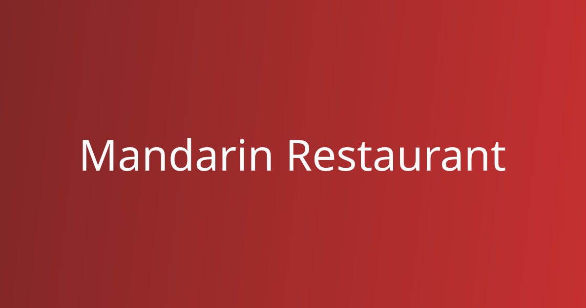 Best Chinese in Silver Spring, MD | Mandarin Restaurant | Order Online